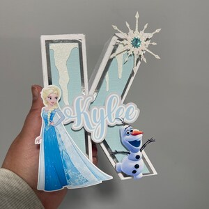 Frozen 3D Letter Frozen Party Decorations Frozen Birthday - Etsy