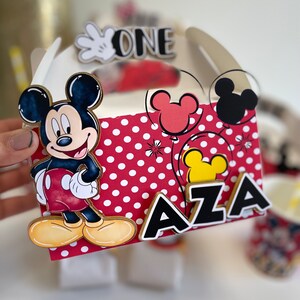 Mickey Birthday Theme, Mickey Party Favor Box, Mickey Birthday ...