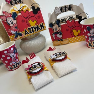 Mickey Birthday Theme, Mickey Party Favor Box, Mickey Birthday ...