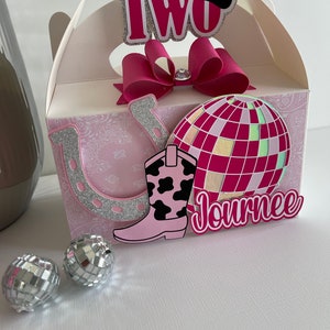 Rodeo Disco Party Favor Box, Rodeo Disco Birthday Decorations, Rodeo ...
