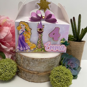 Rapunzel Party Favor Box, Rapunzel Birthday Decorations, Rapunzel Party ...