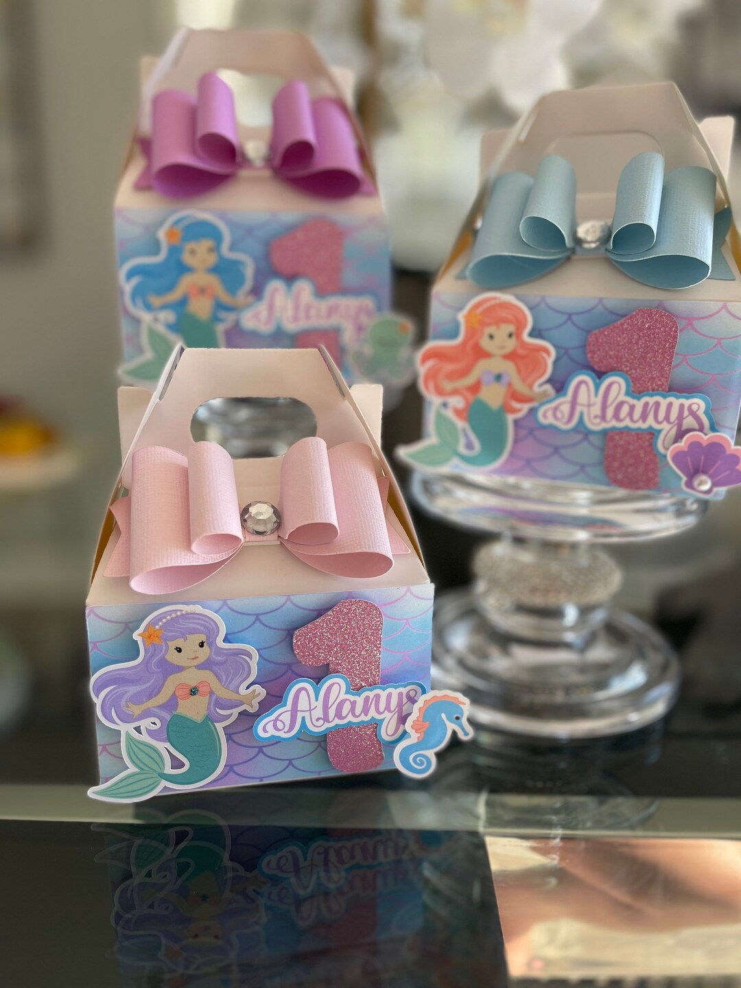Mermaid Party Favor Box, Mermaid Birthday Decorations, Mermaid Party ...