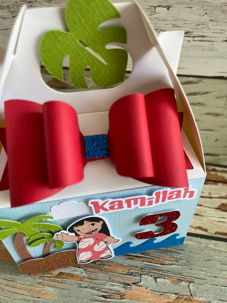 Lilo and Stitch Birthday Box, Lilo and Stitch Party Favor Box, Lilo and ...