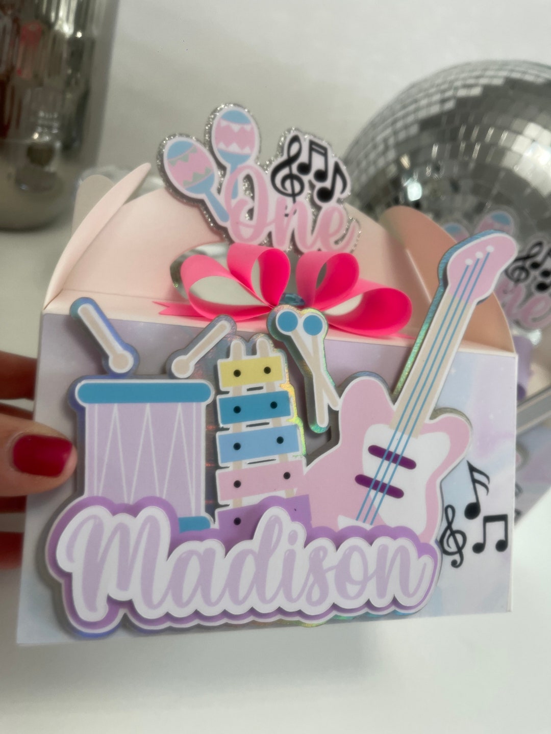 Music Birthday Decorations, Music Party Favor Box, Music Instruments ...