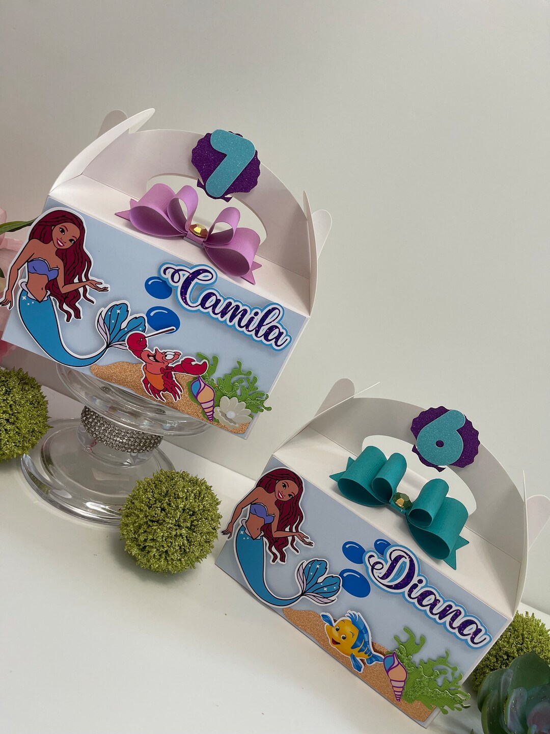 Ariel Party Box, Ariel Birthday Favors, the New Little Mermaid Birthday ...