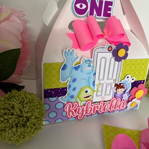 Monster Inc Party Favor Box, Monster Inc Birthday Decorations, Monster ...