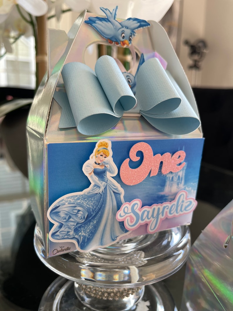 Cinderella Party Favor Box Cinderella Birthday Cinderella - Etsy