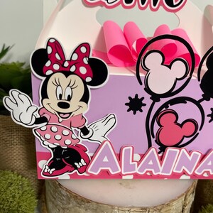Minnie Party Favor Box, Minnie Goody Bags, Minnie Birthday Theme ...