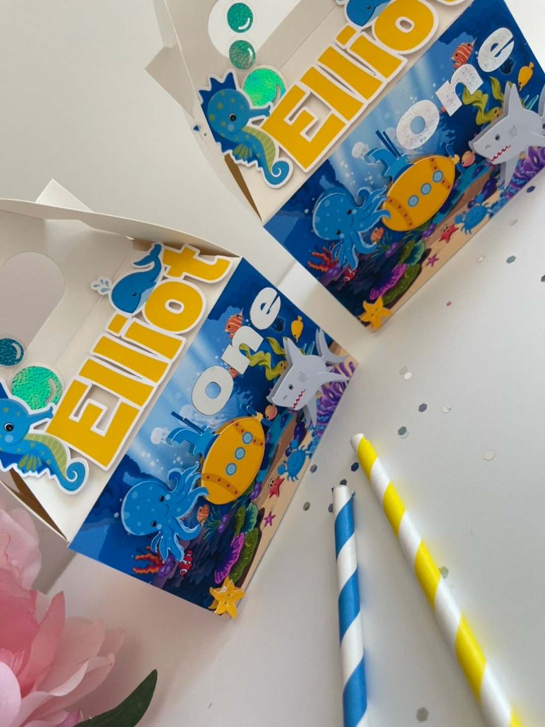 Under the Sea Party Favor Box, Under the Sea Birthday Decorations ...