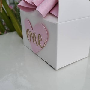 One Year Birthday Box, One Year Party Favor Box, One Year Goodie Box ...