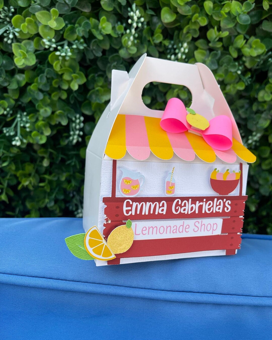 Lemonade Party Favor Box, Lemon Party Theme, Lemon Birthday Decorations ...