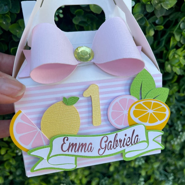 Lemon Favor Boxes - Etsy
