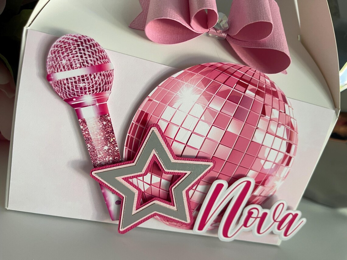 Concert Party Favor Box, Concert Birthday Theme, Concert Birthday ...