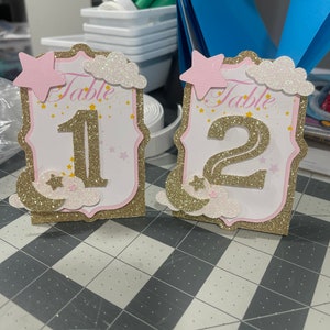 Twinkle Twinkle Little Star Table Number Twinkle Twinkle Little Star ...