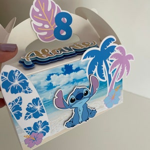 Stitch Party Favor Box, Stitch Party Favor Box, Stitch Birthday ...