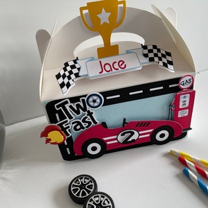 Vintage Car Race Party Box, Vintage Car Theme Party, Car Racing Treat ...