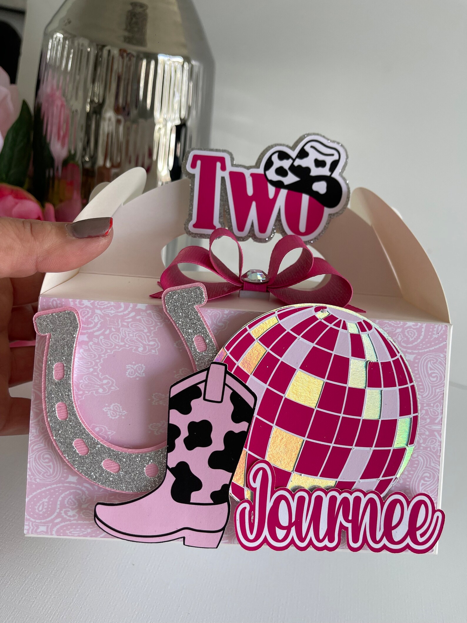 Rodeo Disco Party Favor Box, Rodeo Disco Birthday Decorations, Rodeo ...