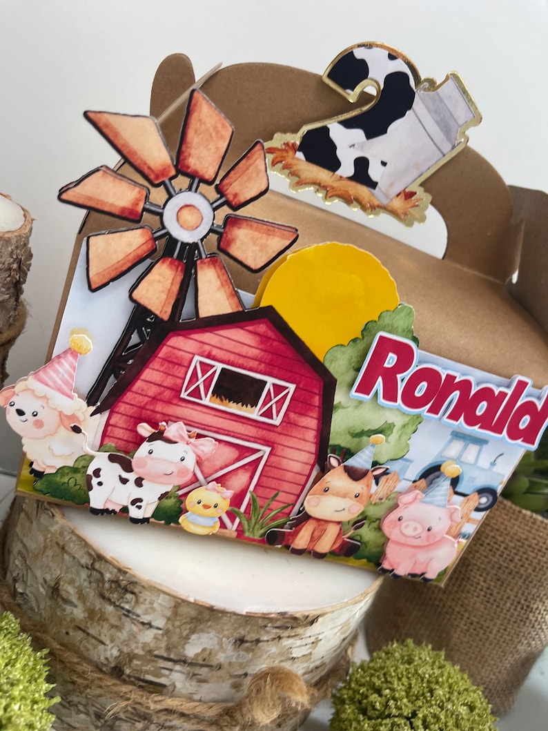 Farm Party Favor, Farm Birthday Decorations, Farm Birthday Theme, Farm ...