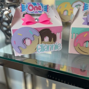 Donuts Birthday Party Favor, Donuts Treat Box, Donuts Party Decoration ...