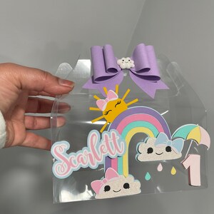 Rainbow Party Favor Box, Sunshine Party Favor, Rainbow Treat Box ...