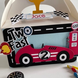 Vintage Car Race Party Box, Vintage Car Theme Party, Car Racing Treat ...