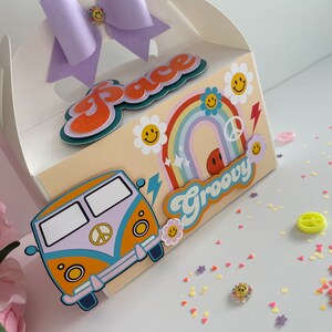 Groovy Party Favor Box, Groovy Treat Box, Two Groovy Birthday, One ...