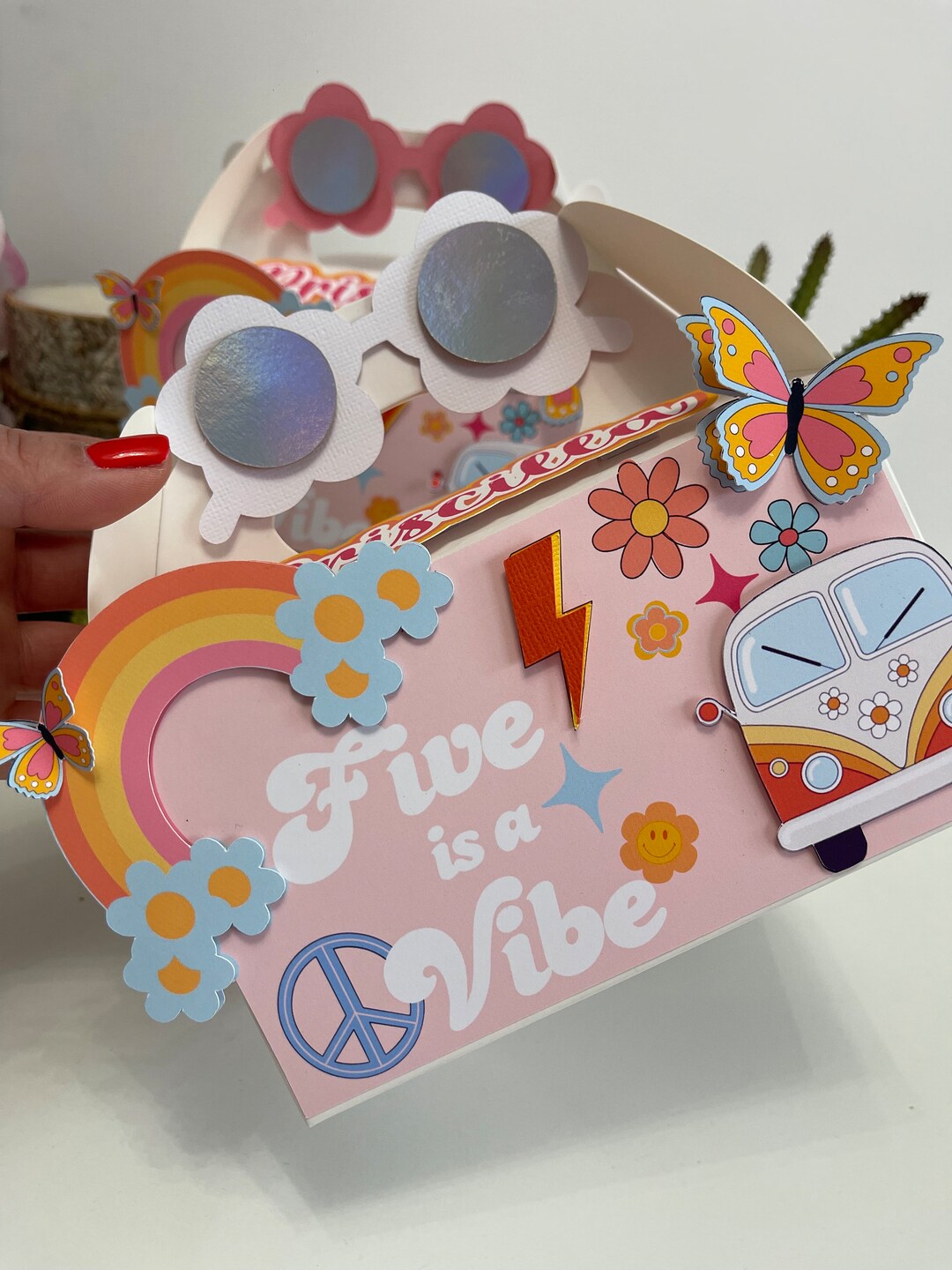 Groovy Party Favor Box, Groovy Treat Box, Two Groovy Birthday Box, One ...