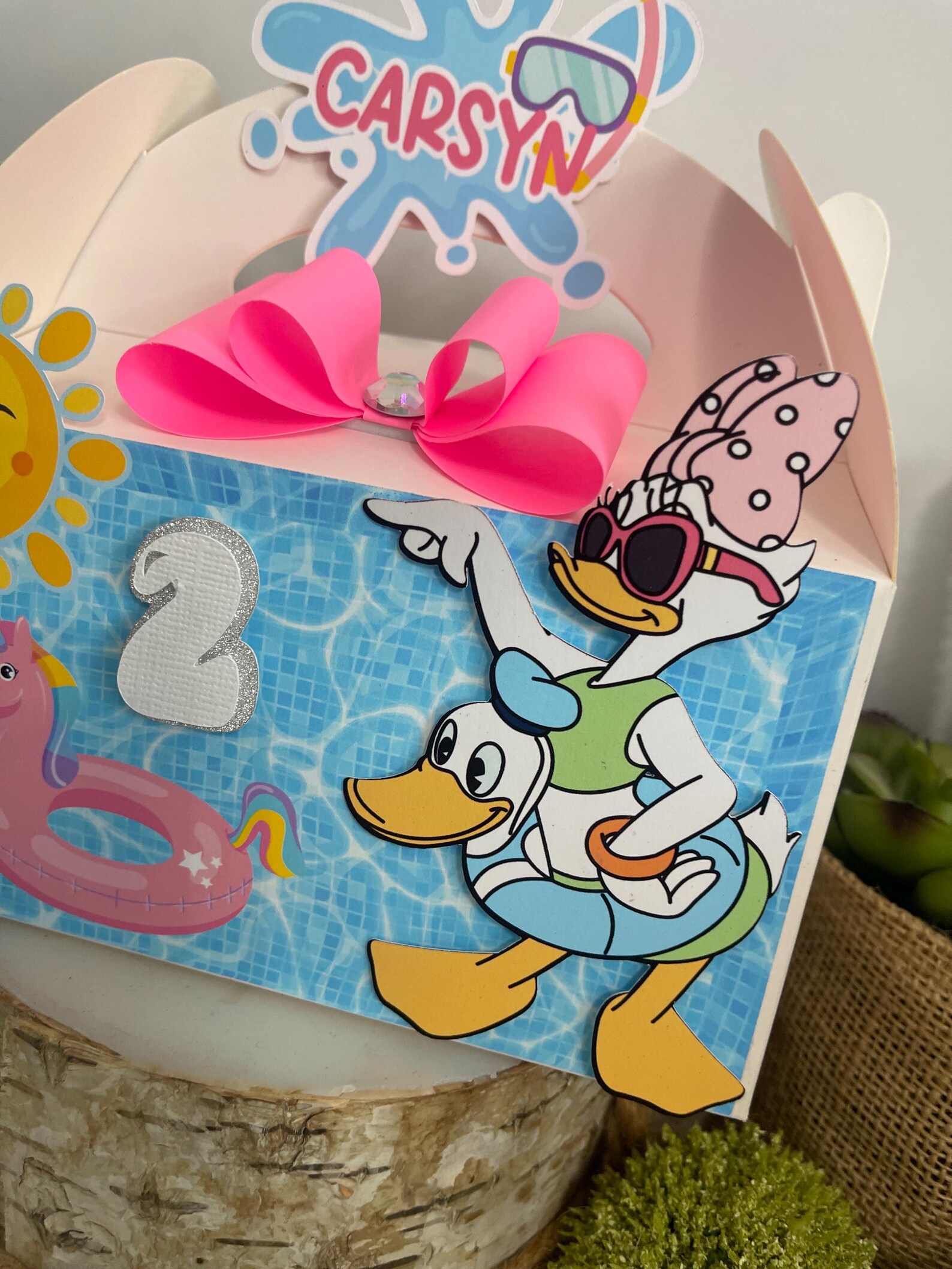 Daisy Duck Swimming Party Favor, Daisy Duck Pool Party Birthday, Daisy ...