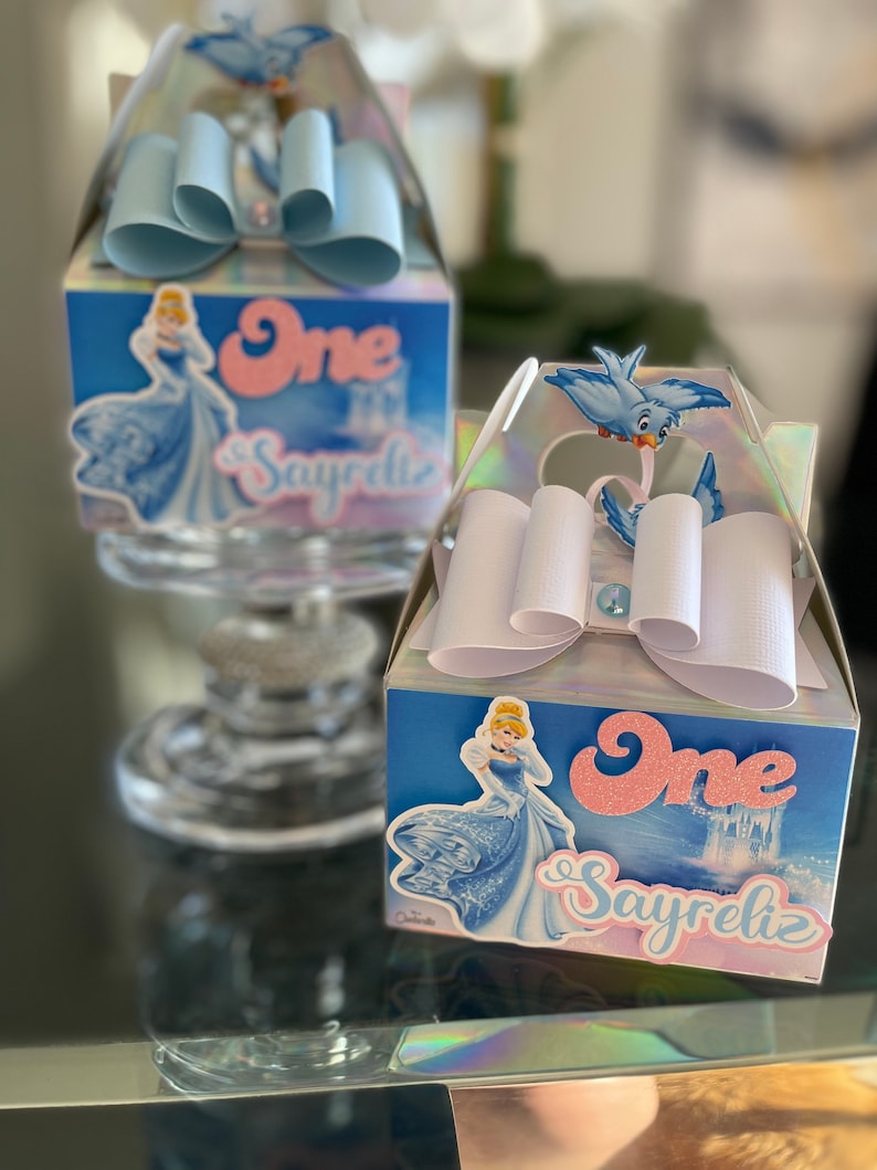Cinderella Party Favor Box Cinderella Birthday Cinderella - Etsy