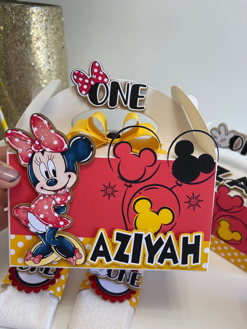 Mickey Birthday Theme, Mickey Party Favor Box, Mickey Birthday ...