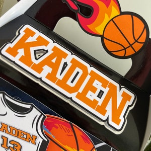 Basketball Party Favor Box, Basketball Treat Box, Basketball Birthday ...