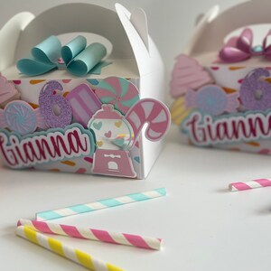 Candy Land Party Favor Box, Candy Land Birthday Decorations, Candy Land ...