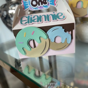 Donuts Birthday Party Favor, Donuts Treat Box, Donuts Party Decoration ...