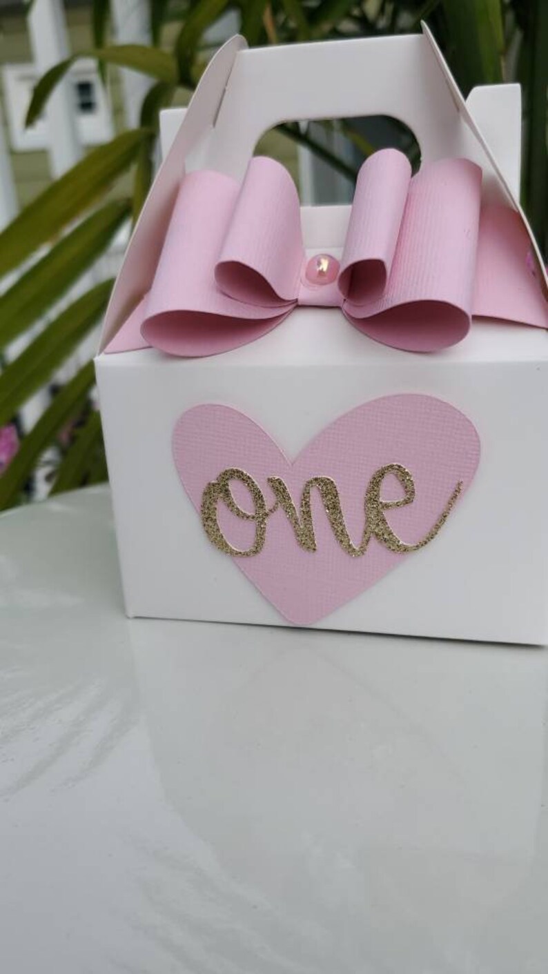 One Year Birthday Box One Year Party Favor Box One Year | Etsy