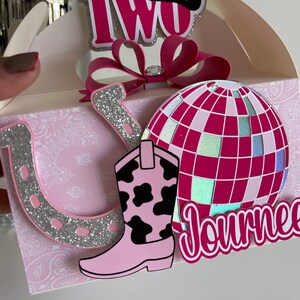 Rodeo Disco Party Favor Box, Rodeo Disco Birthday Decorations, Rodeo ...
