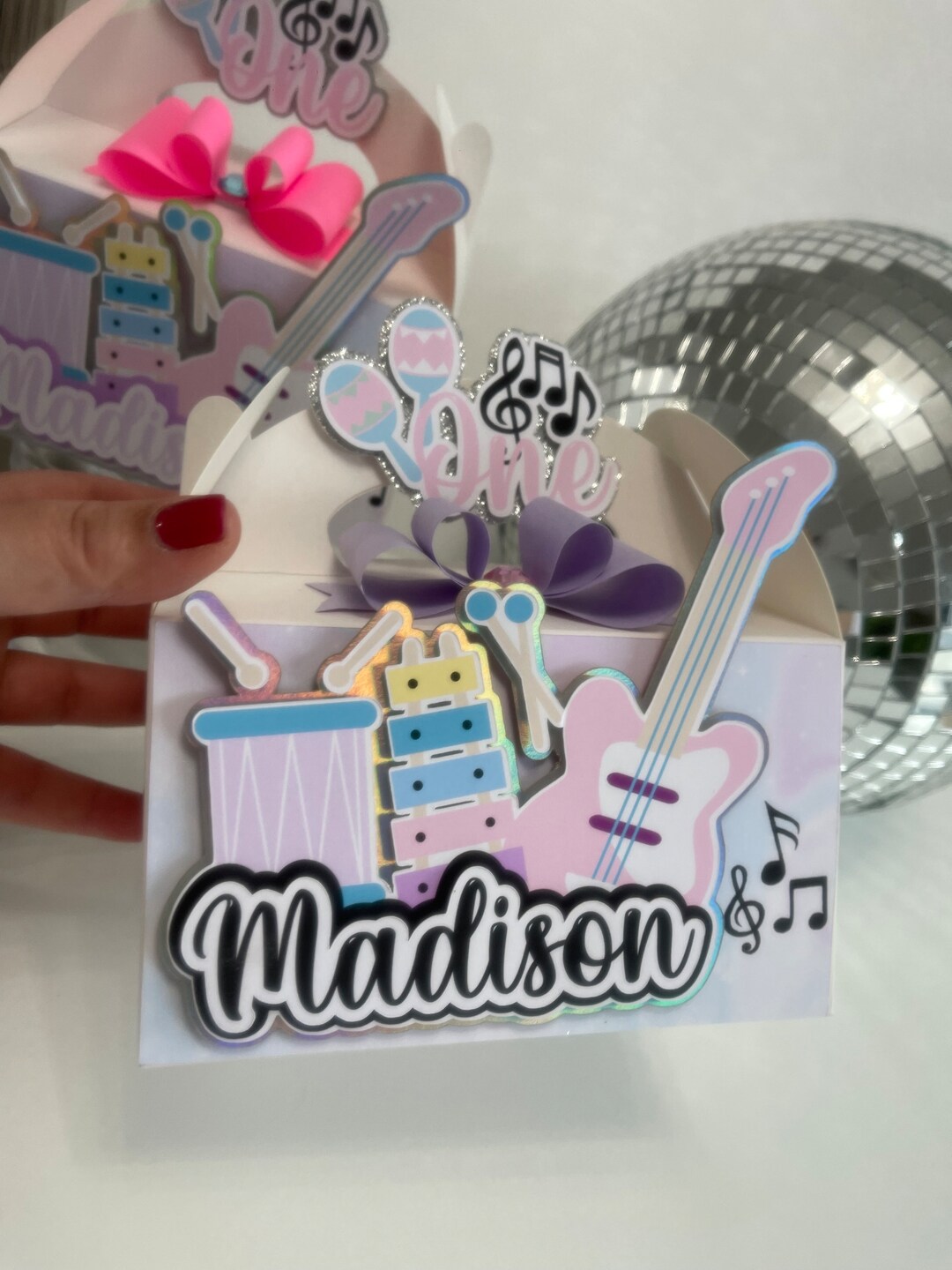 Music Birthday Decorations, Music Party Favor Box, Music Instruments ...