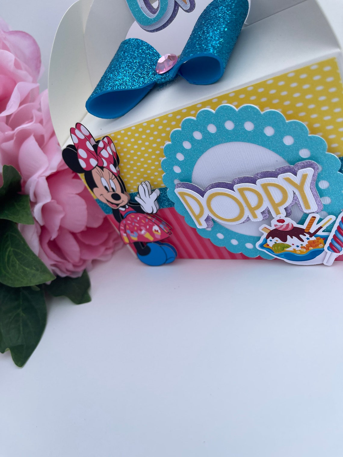 Minnie Mouse Party Favor Box Minnie Mouse Birthday Box Minnie Mouse ...
