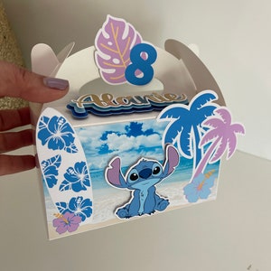 Stitch Party Favor Box, Stitch Party Favor Box, Stitch Birthday ...
