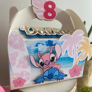 Stitch and Angel Party Favor Box, Stitch Party Favor Box, Stitch and ...