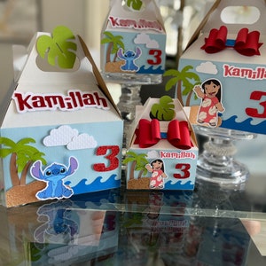 Lilo and Stitch Birthday Box, Lilo and Stitch Party Favor Box, Lilo and ...