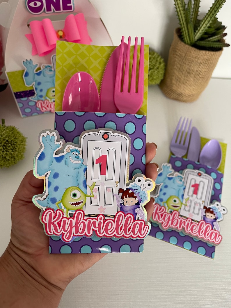 Monster Inc Party Utensils, Monster Inc Birthday Decorations, Monster ...