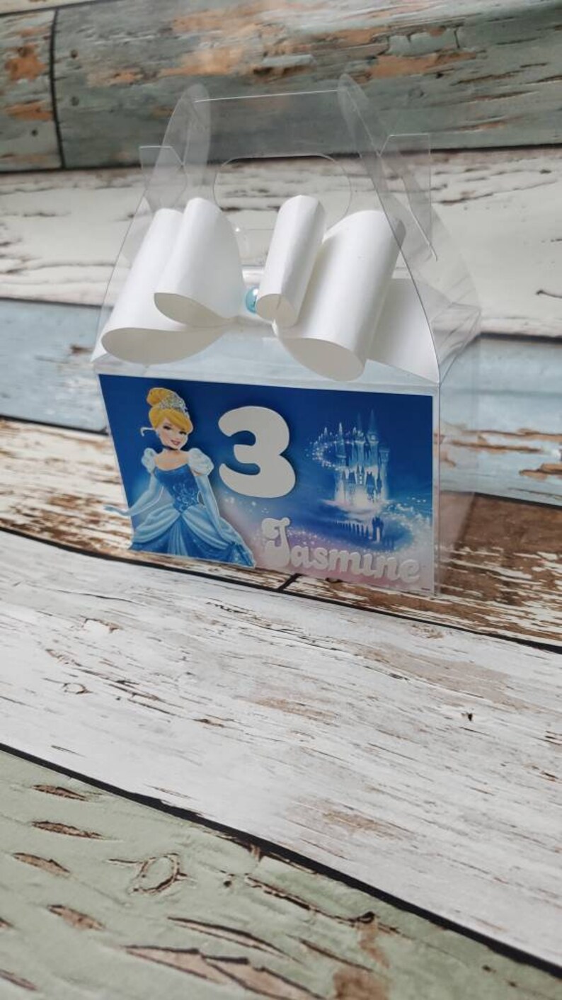 Cinderella party favor box Cinderella birthday Cinderella | Etsy