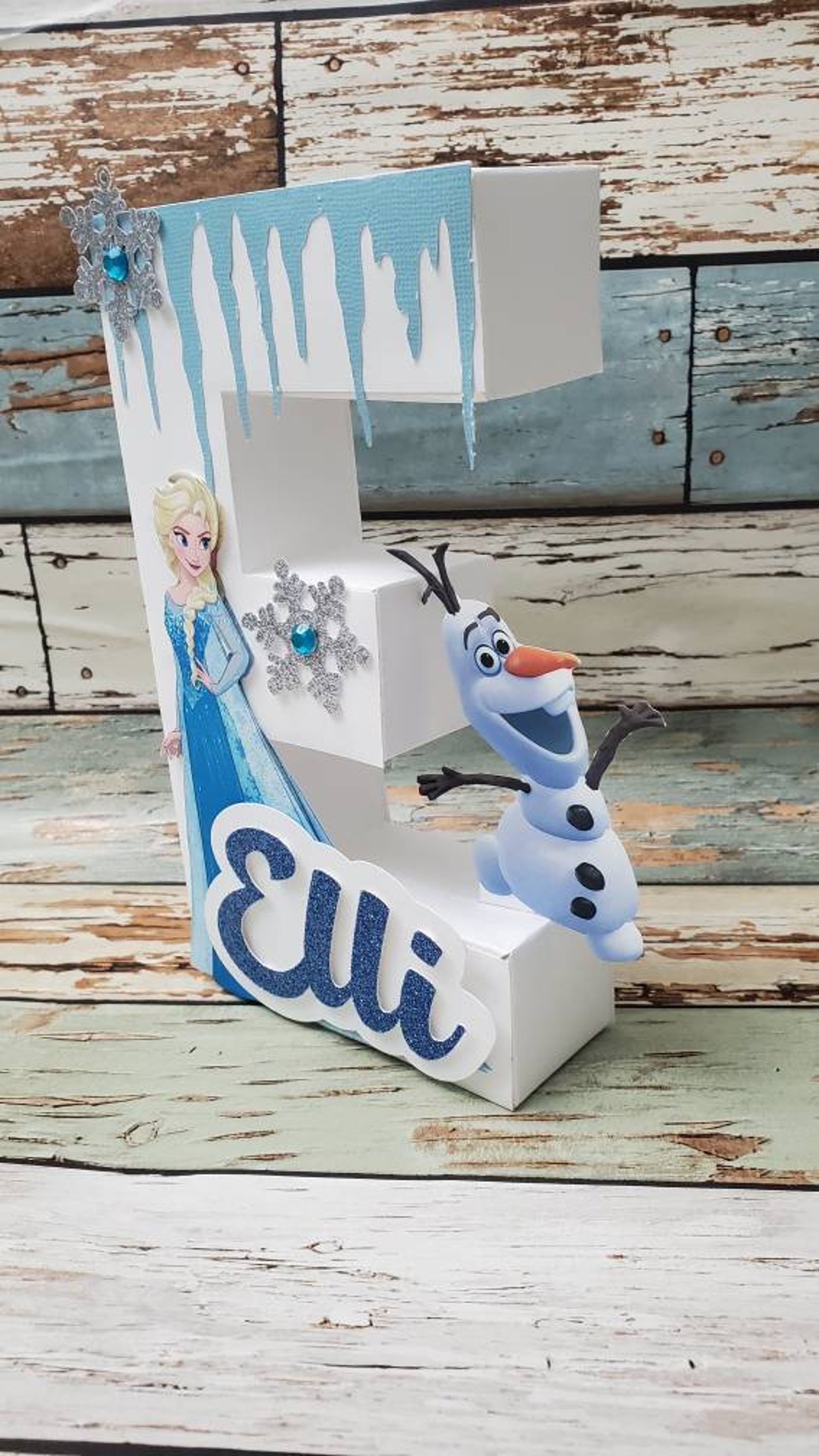 Frozen 3D Letter Elsa 3D Letter Frozen Party Supplies Elsa | Etsy