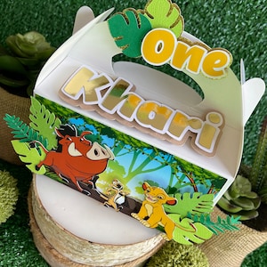 Lion King Party Favor Box, Lion King Birthday Theme, Lion King Birthday ...