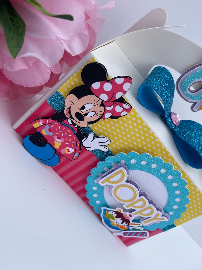Minnie Mouse Party Favor Box Minnie Mouse Birthday Box Minnie Mouse ...