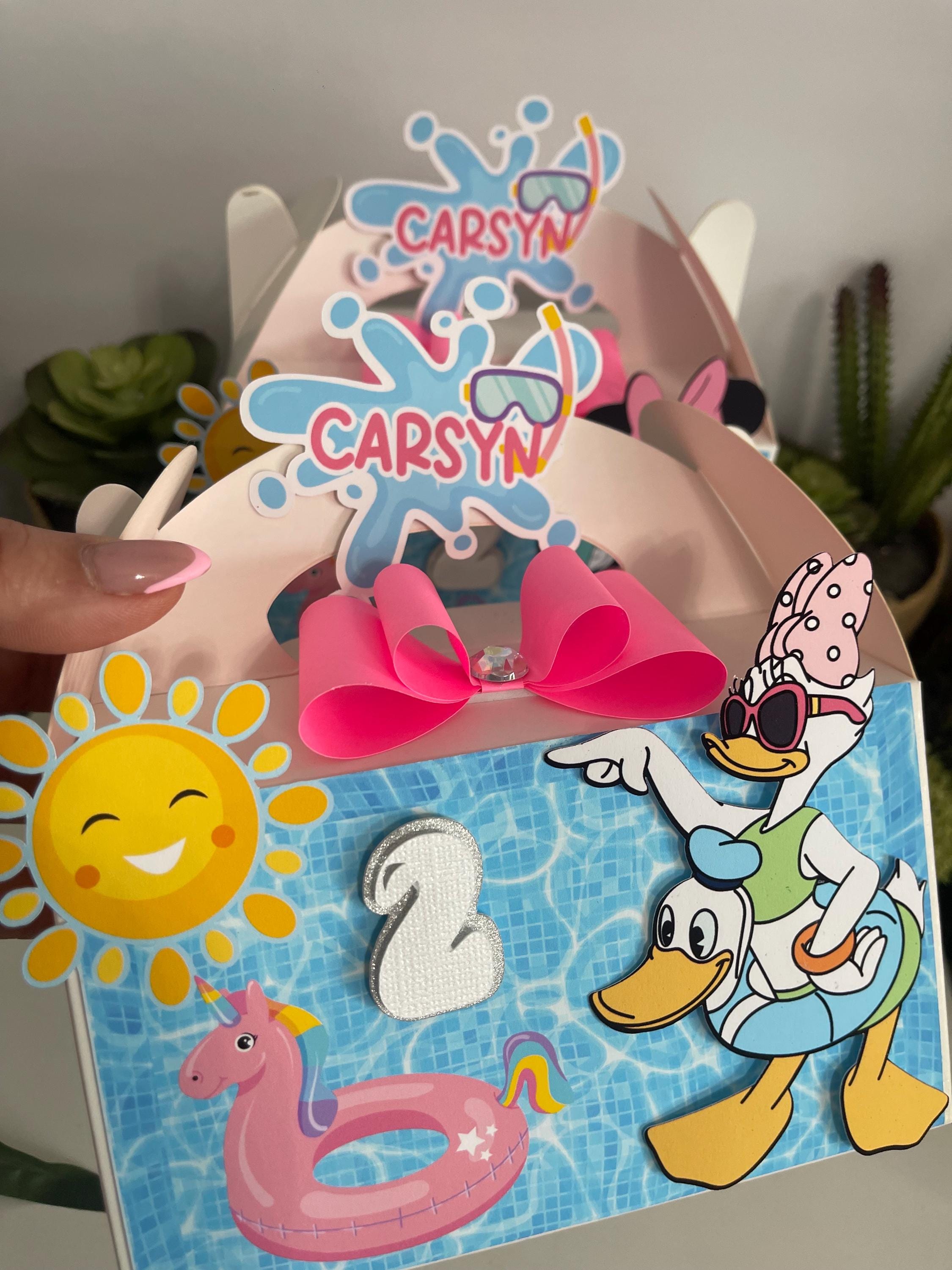 Daisy Duck Swimming Party Favor, Daisy Duck Pool Party Birthday, Daisy ...