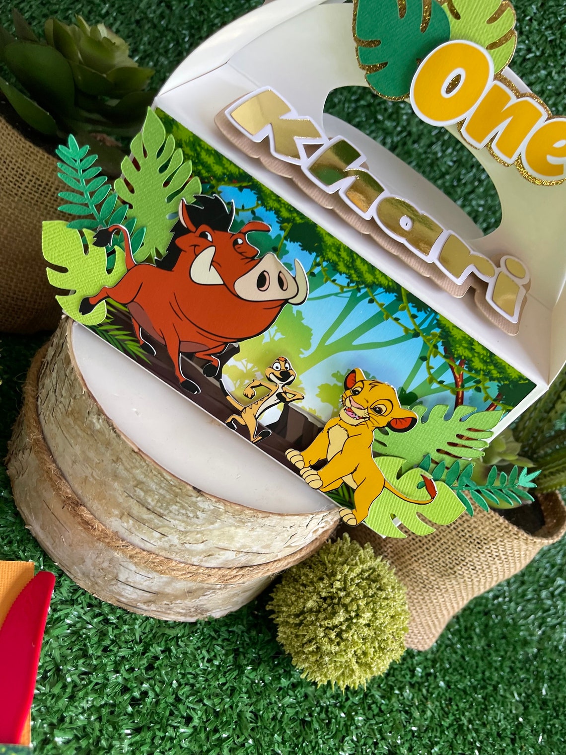 Lion King Party Favor Box, Lion King Birthday Theme, Lion King Birthday ...