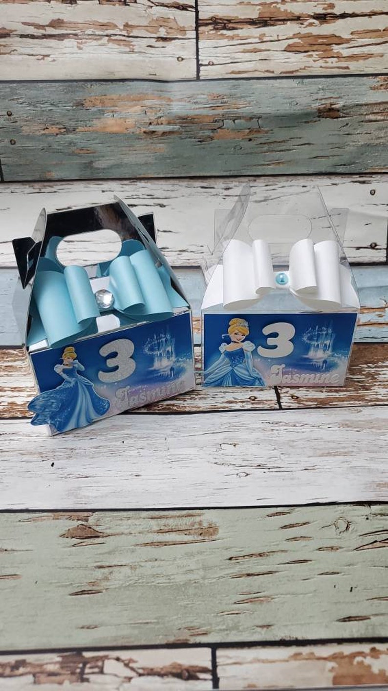 Cinderella party favor box Cinderella birthday Cinderella | Etsy