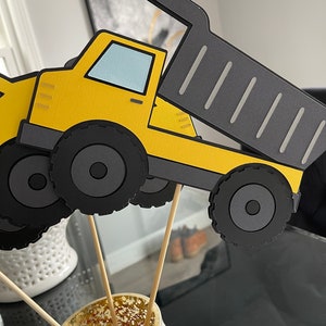 Construction Truck Cutouts, Construction Truck Party Decorations, Truck ...