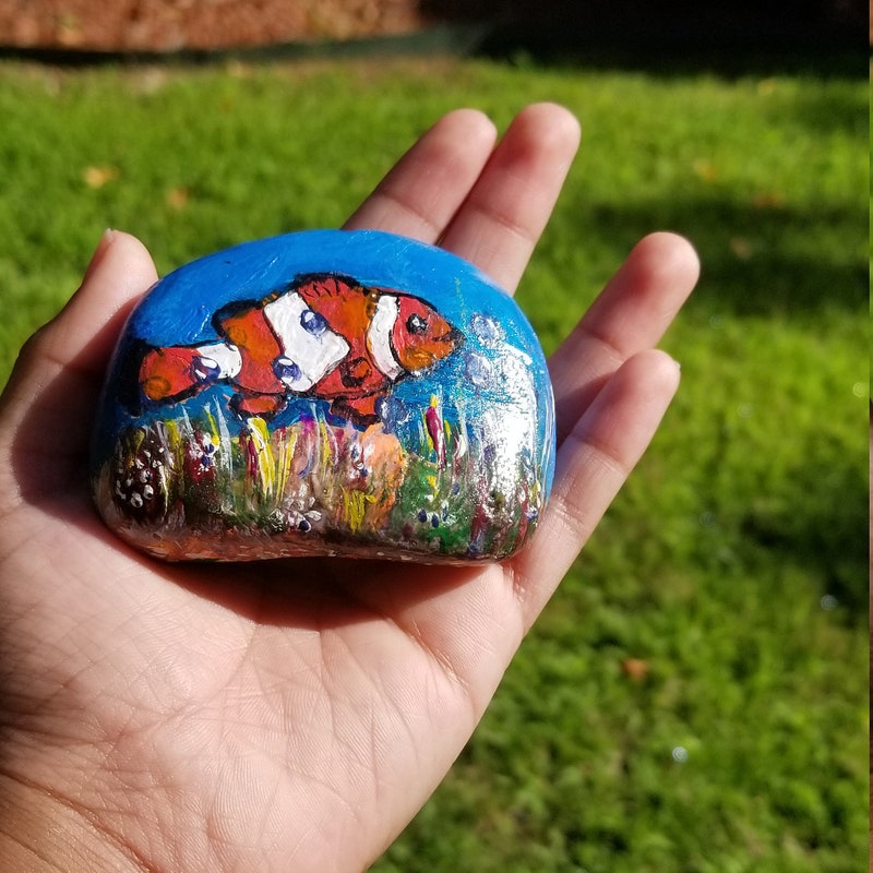 Fish Painted Rocks - Etsy